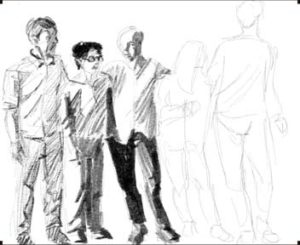 how to draw PEOPLE step by step - Barnett Gallery