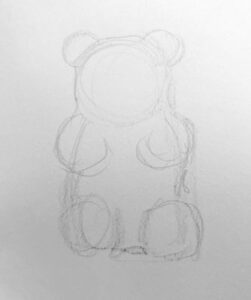 Gummy Bear drawing easy STEP BY STEP how to draw art realistic candy ...