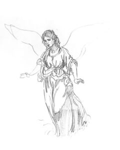 ANGEL drawing easy STEP BY STEP how to draw art realistic - Barnett Gallery