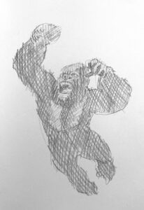 How to draw KING KONG drawing easy STEP BY STEP realistic realism ...
